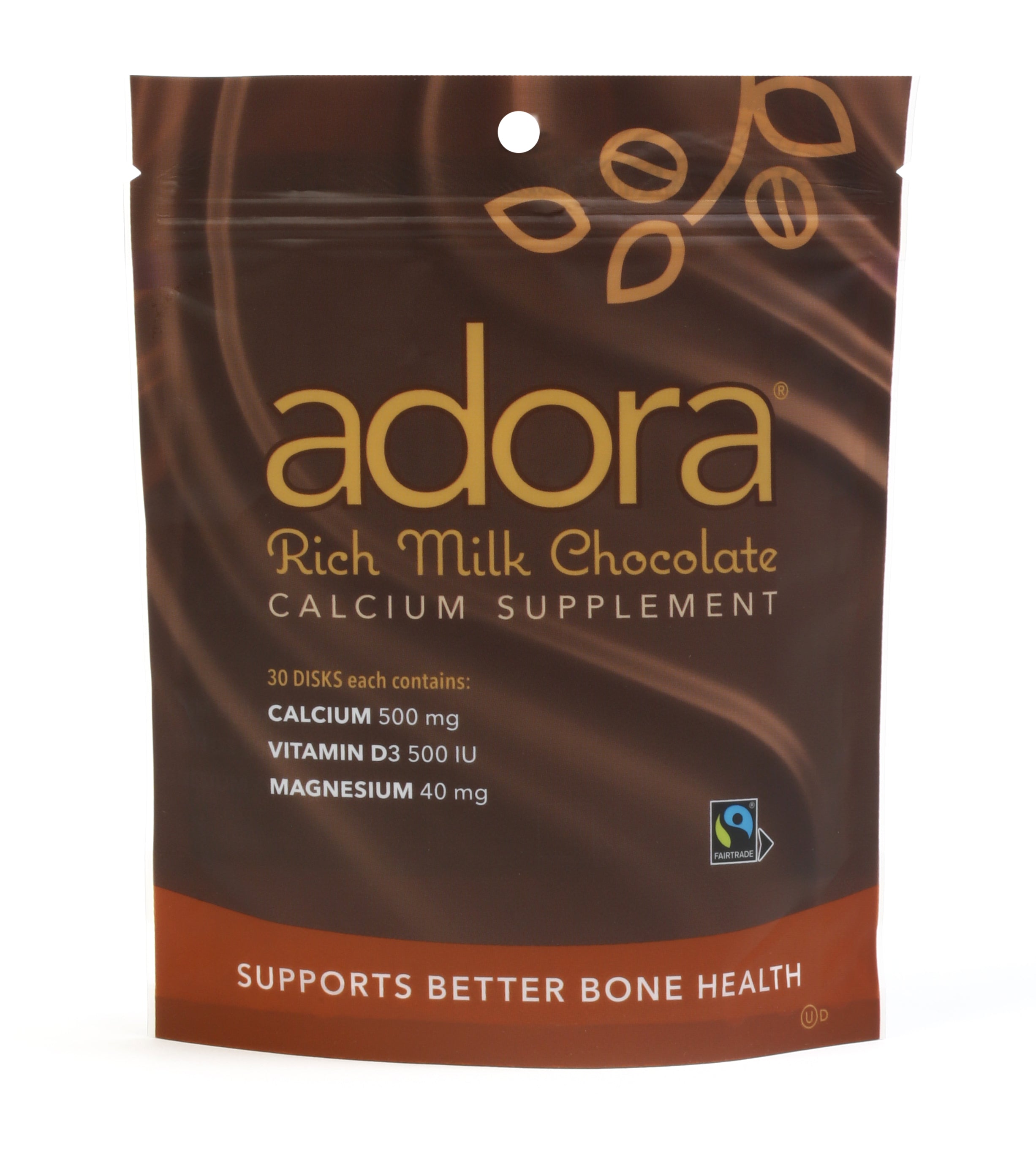 Milk Chocolate Calcium Supplement - Adora Supplements